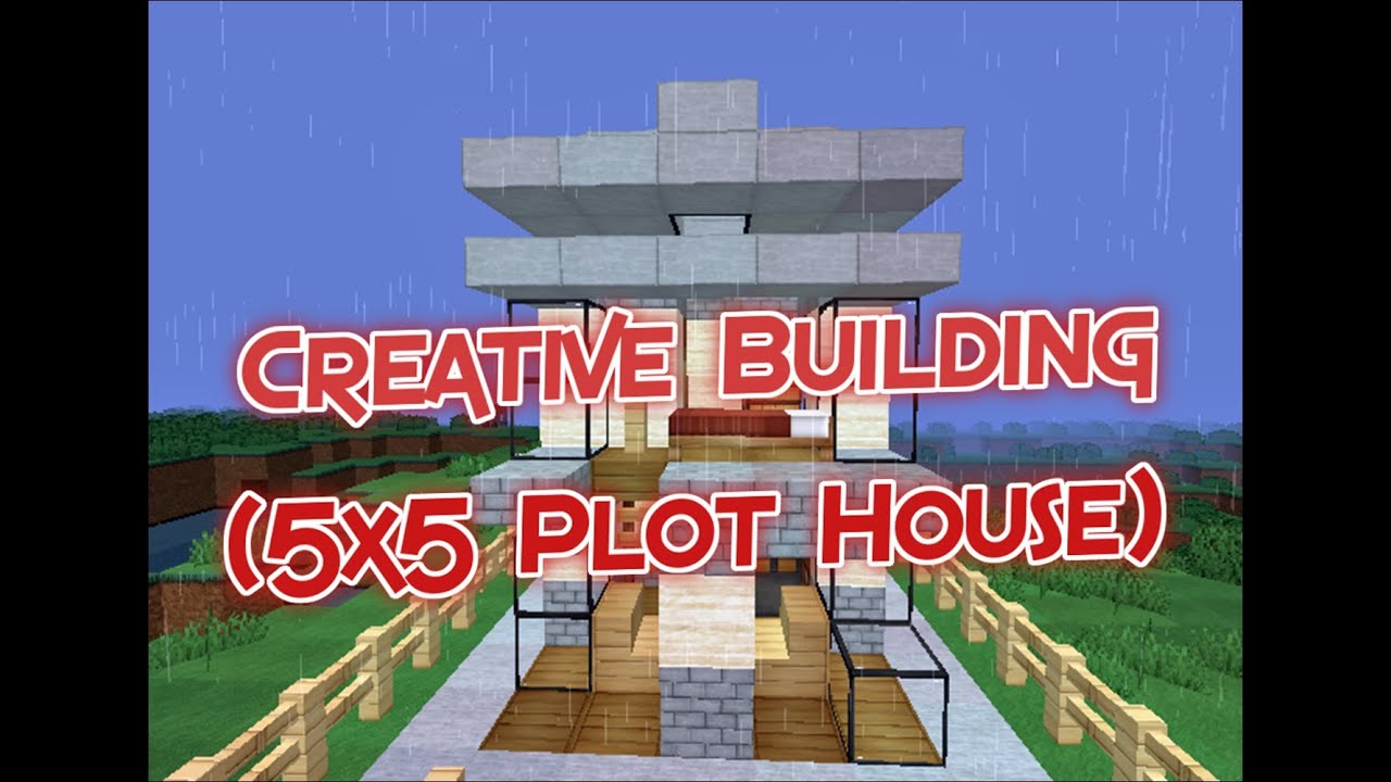 Minecraft Minigames : Creative Building (5x5 Lot House) - YouTube