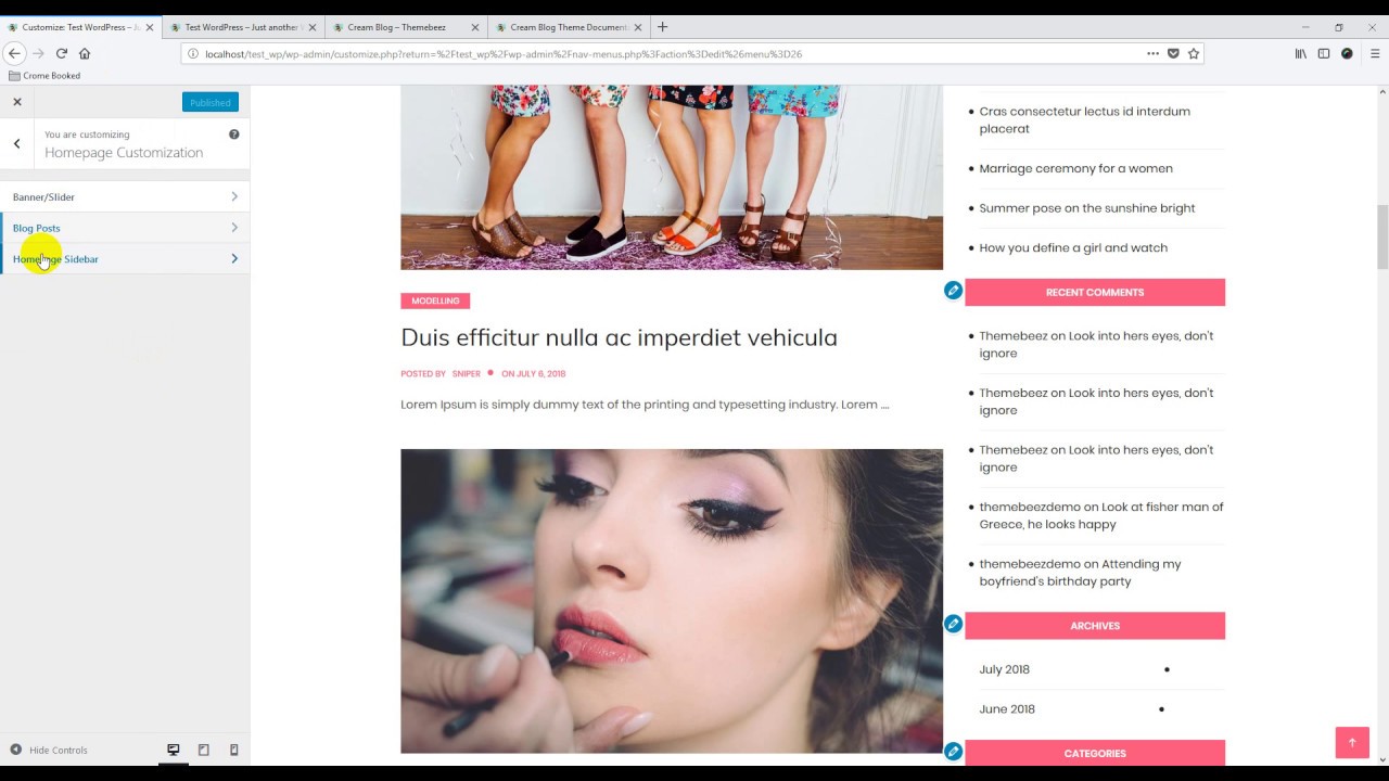 Cream Blog WordPress Theme Setup & Demo Import - YouTube
