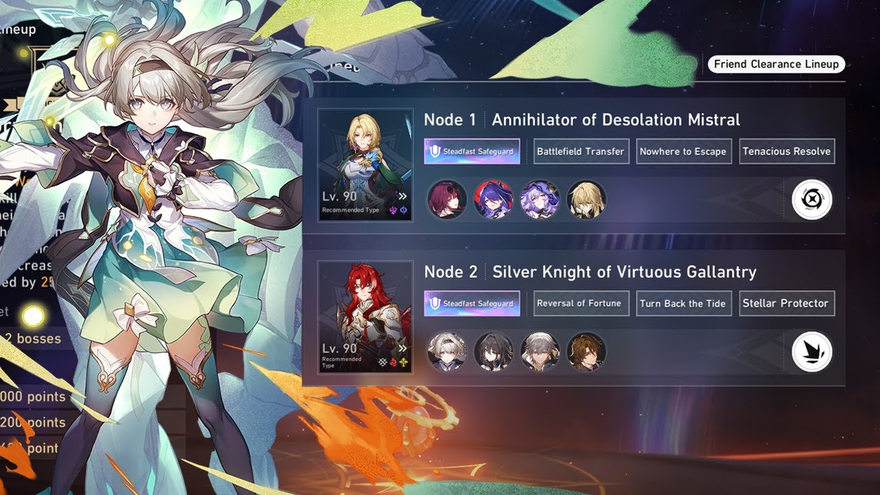 Kafka Team & Firefly Team | 2.3 Apocalyptic Shadow 4 | 3 Stars | Honkai ...