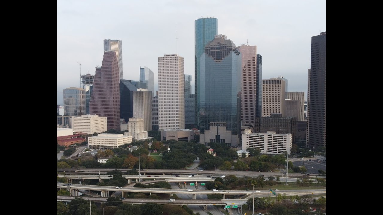 Houston Downtown // 4K Drone Footage // Houston Downtown // Houston Tx ...