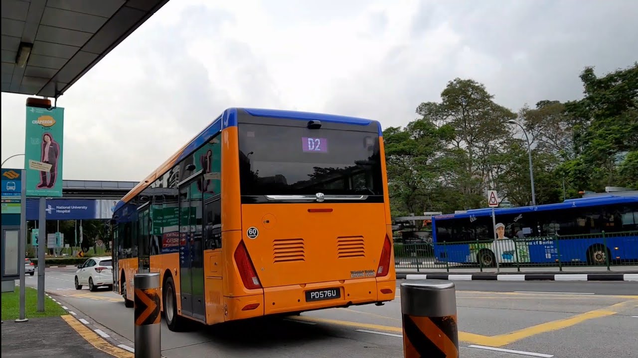 NUS ISB: [PD576U] On Service D2 Departing Kent Ridge Station Bus Stop ...