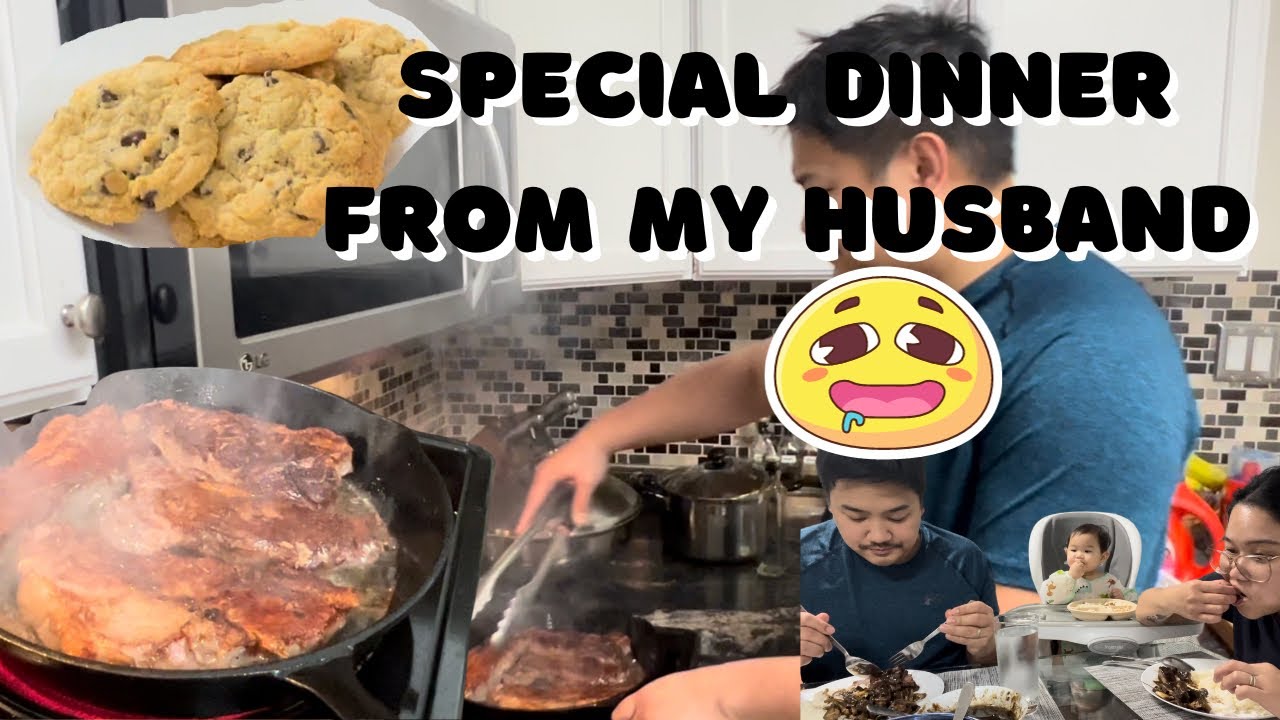 Episode 22: Special and Dinner Kasi si Husband ang nagluto | Steak at ...