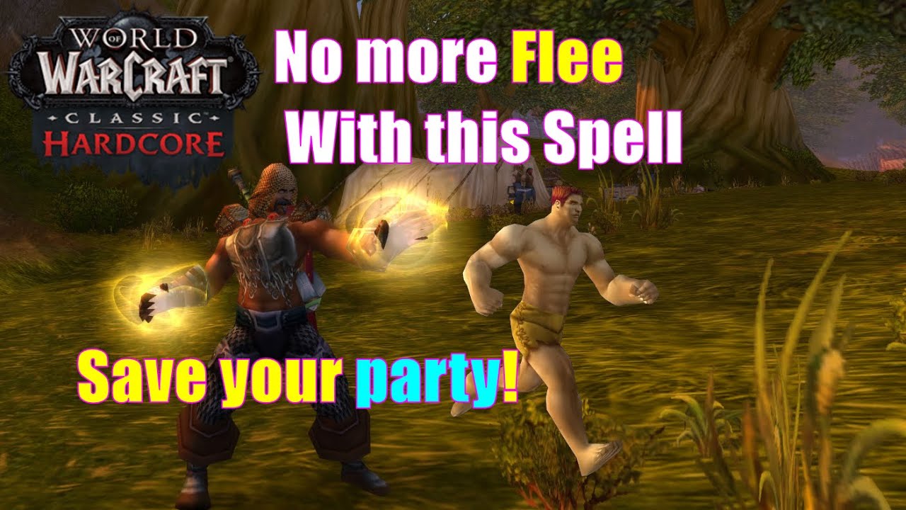 HOW to Prevent Mobs to FLEE or Run away in WoW Classic Hardcore or Any ...