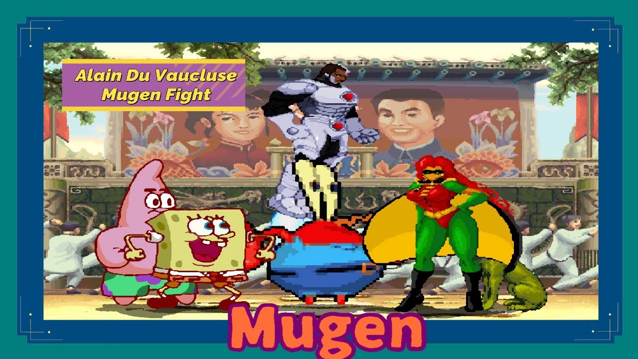 Mugen : Spongebob, Patrick Star & Mr Krabs Vs Starfire, Beast Boy ...