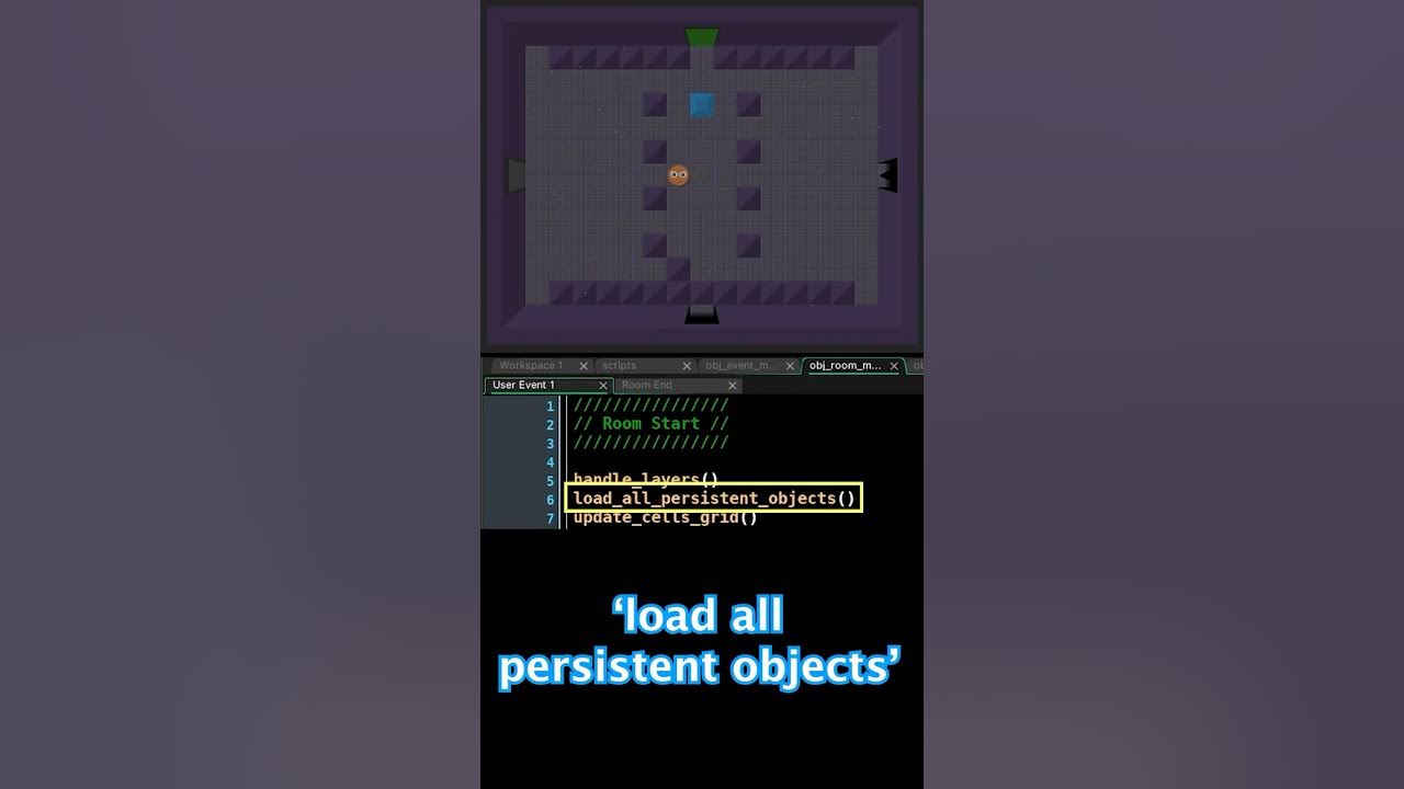 Game Dev Tips: Room Persistence! #indiegamedev #gamedev - YouTube