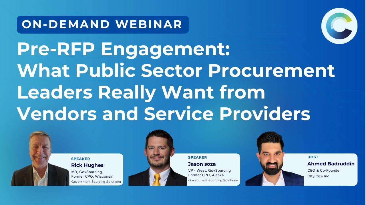 Pre RFP Engagement: What Public Sector Procurement Leaders Want from ...