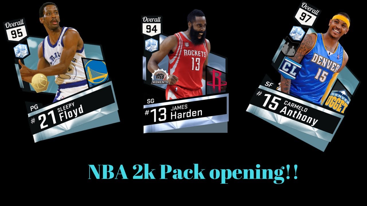 NBA 2K Pack opening pulled 3 diamonds out of 1 pack!! - YouTube