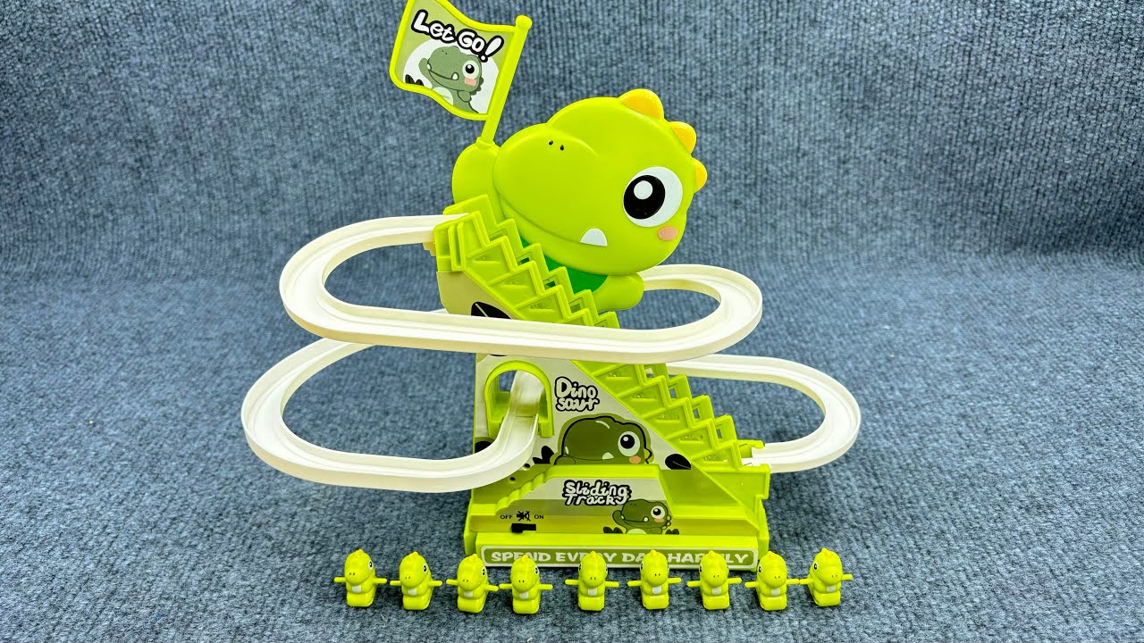 5-Minute Satisfaction Cute Dinosaur Roller Coaster Track Unpacking Toy ASM R | Toy Review - YouTube