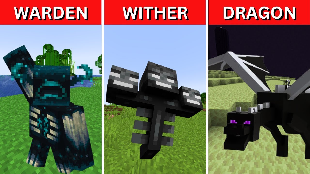 I KILLED all Bosses in Minecraft Survival - YouTube