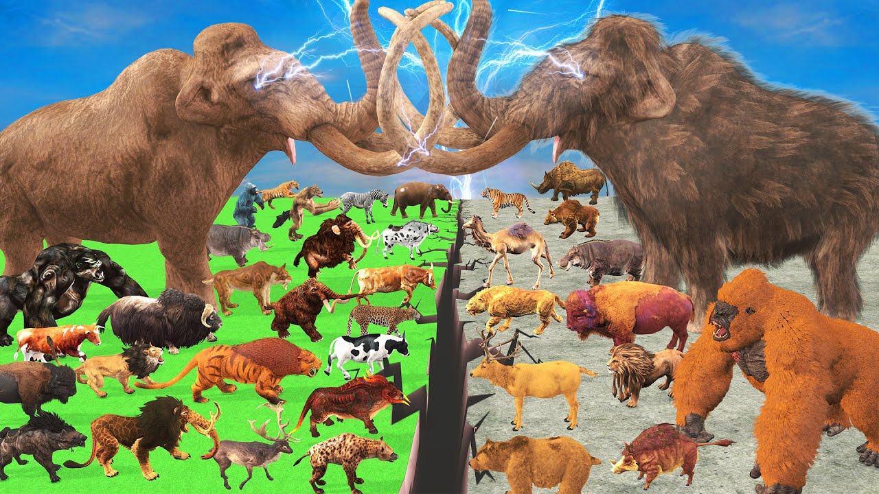 Prehistoric Animals Epic Battle Real Animal Vs Post Apocalyptic Animal ...