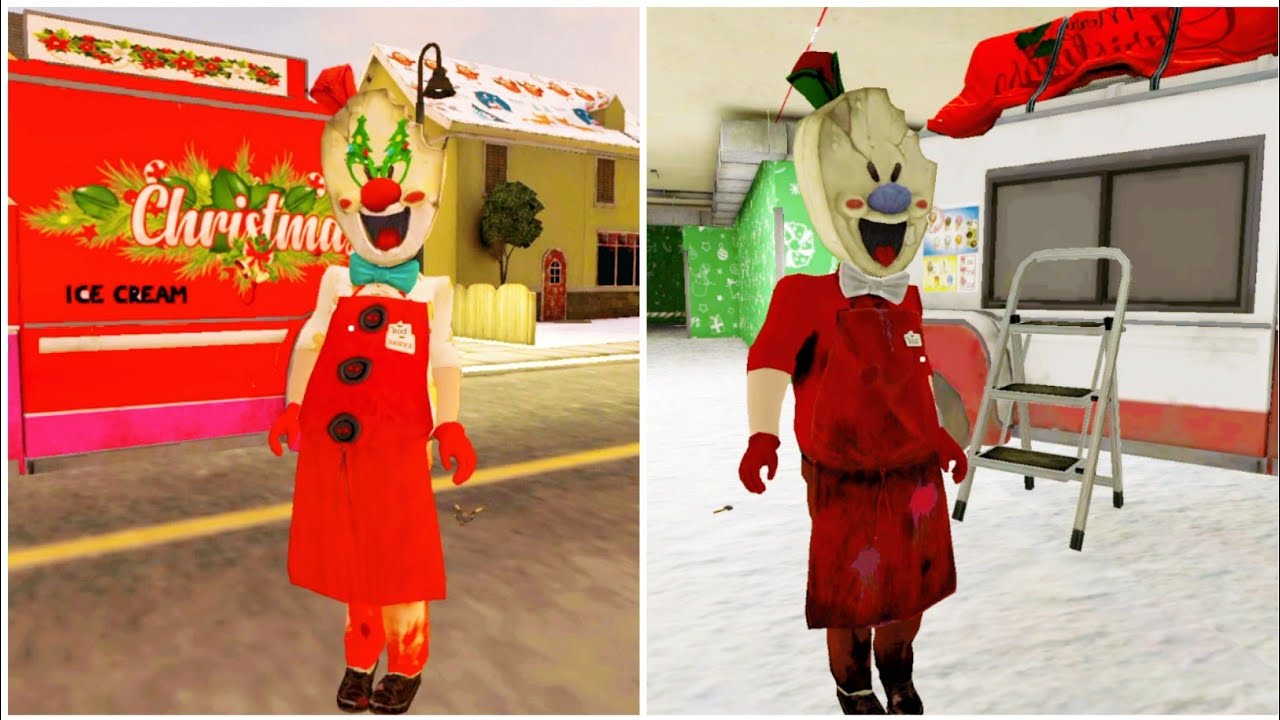 Ice Scream 1 Rod Is Santa Vs Ice Scream 7 Rod Is Santa Full Gameplay ...