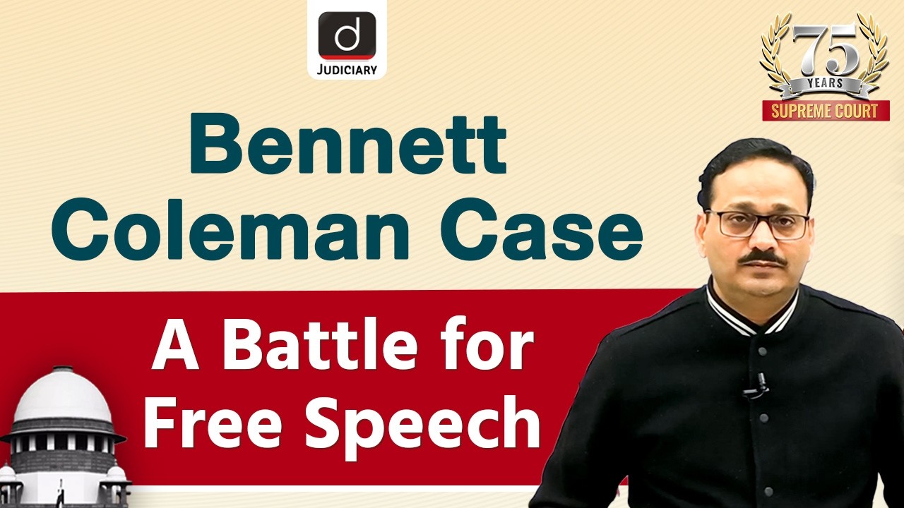 Bennett Coleman Case | Freedom of Speech and Expression | 75 Landmark ...