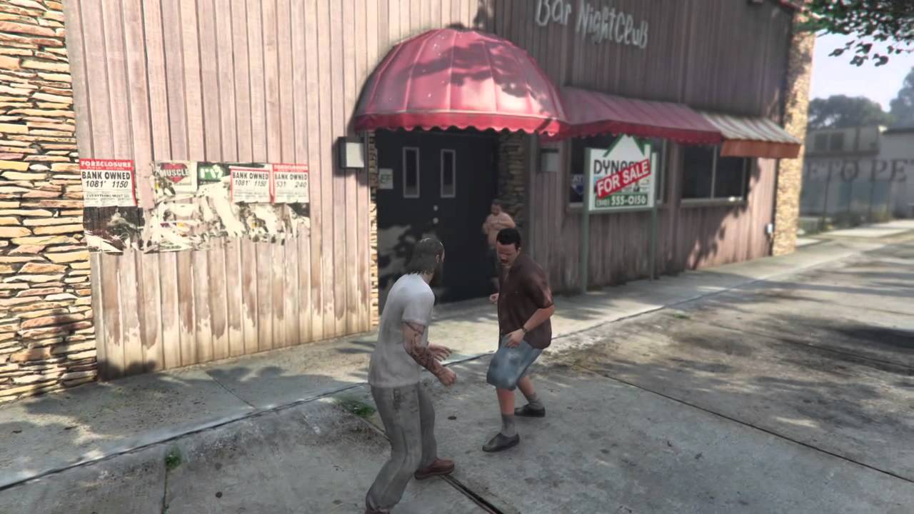 Bar Fight Switch Scene Grand Theft Auto V - YouTube