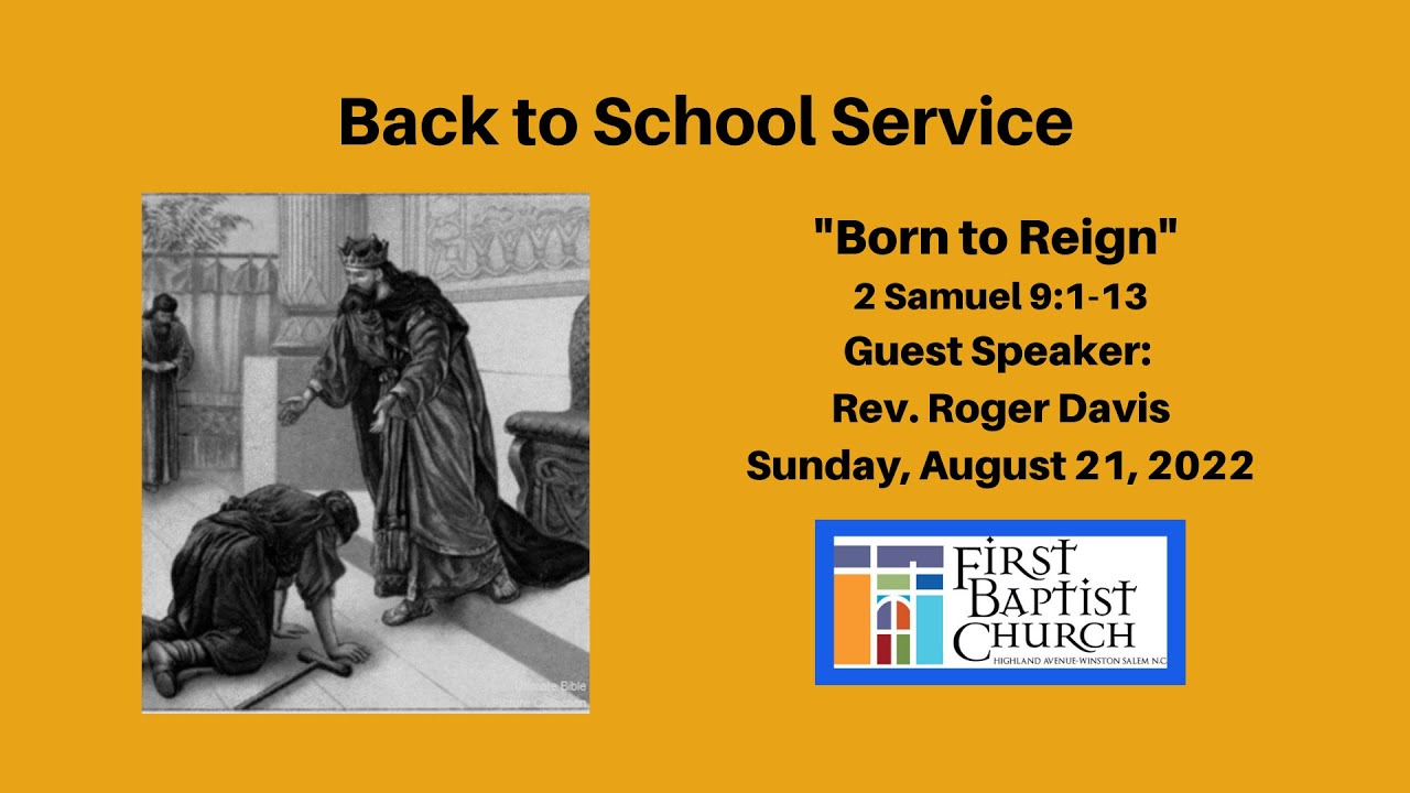 Back to School Worship Service - Sunday, August 21, 2022 - YouTube