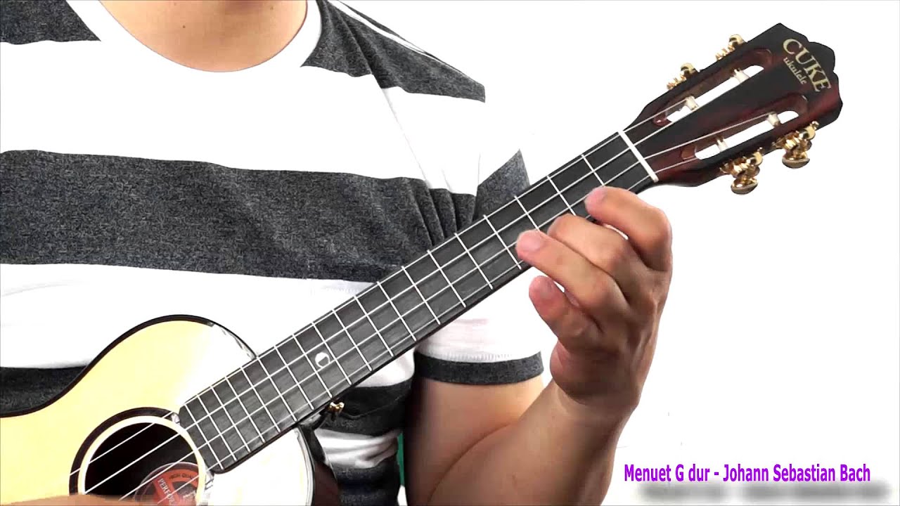 Menuet G dur - Johann Sebastian Bach Ukulele - YouTube