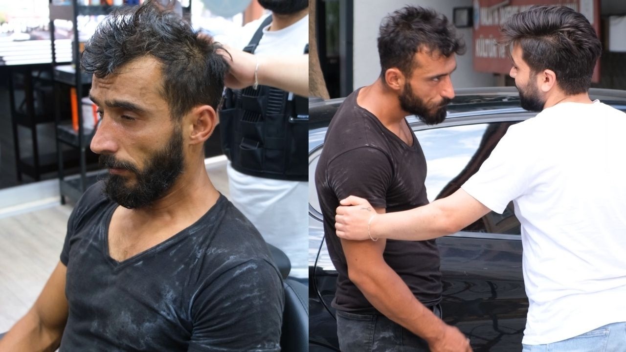 Homeless Man's Stunning Transformation! From Homeless to Handsome ASMR ...