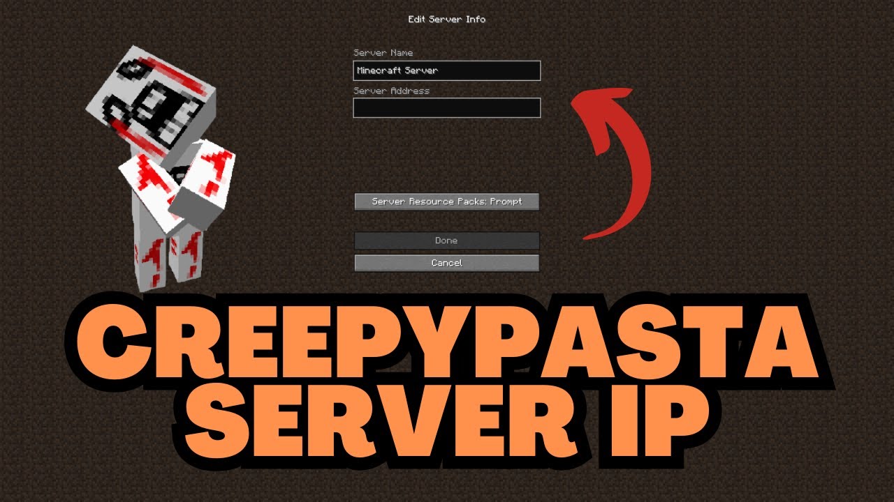 Minecraft Creepypasta Server IP Address - YouTube