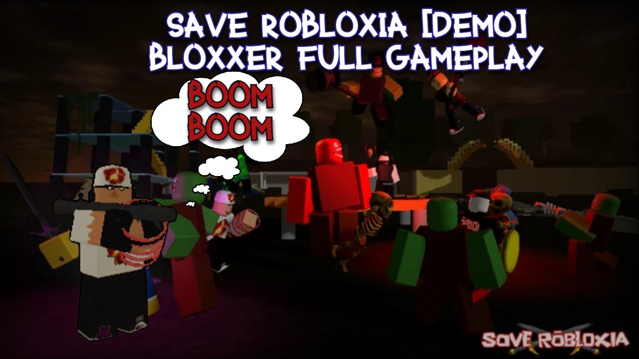 Save Robloxia [DEMO] solo run Wave 1-20 - Bloxxer - YouTube