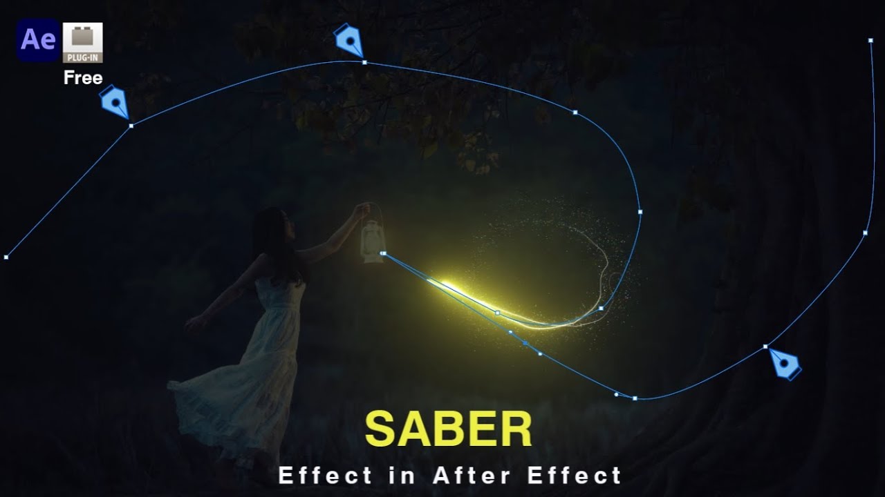 Saber Plugin Tutorial In After Effect Particles Line Tutorial Youtube