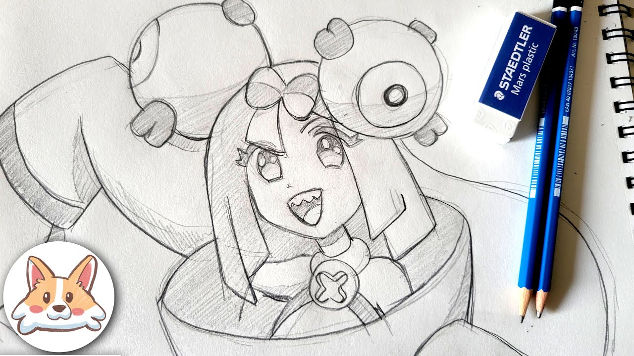 How to Draw Iono | Pokemon Scarlet and Violet - YouTube