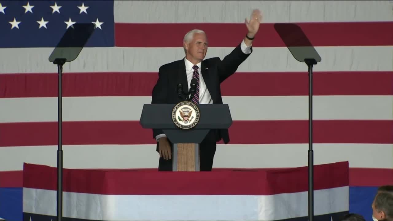 Full video: Vice President Mike Pence holds campaign rally in Gilford ...