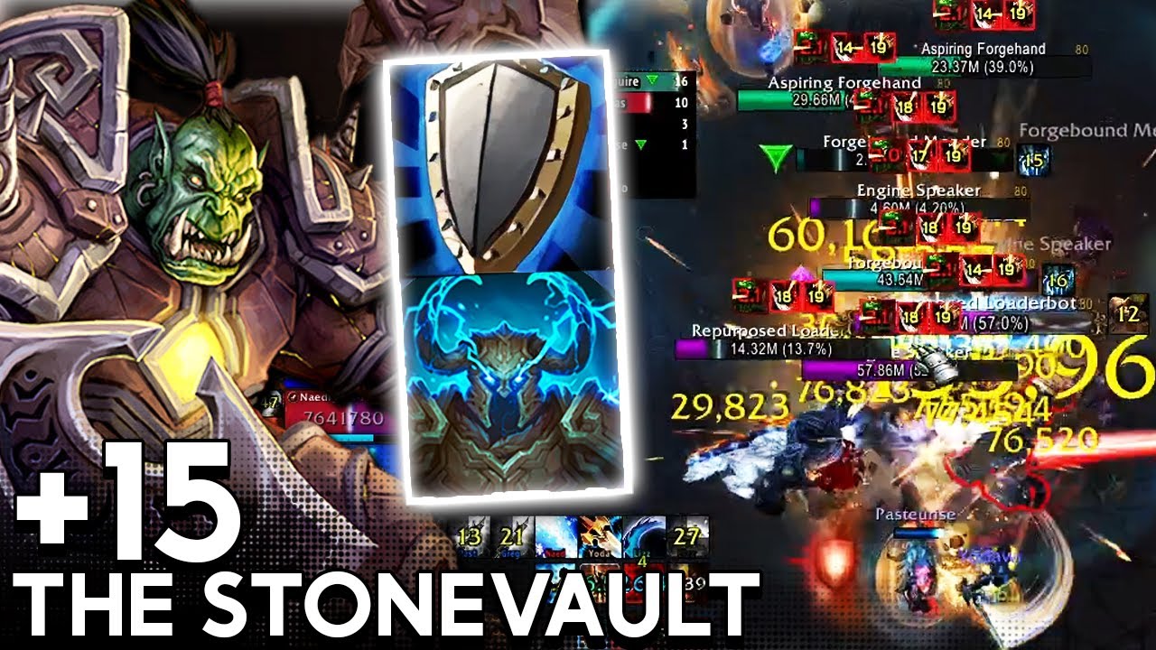 The Stonevault +15 - Mountain Thane Prot Warrior - TWW SEASON 1 M+ ...