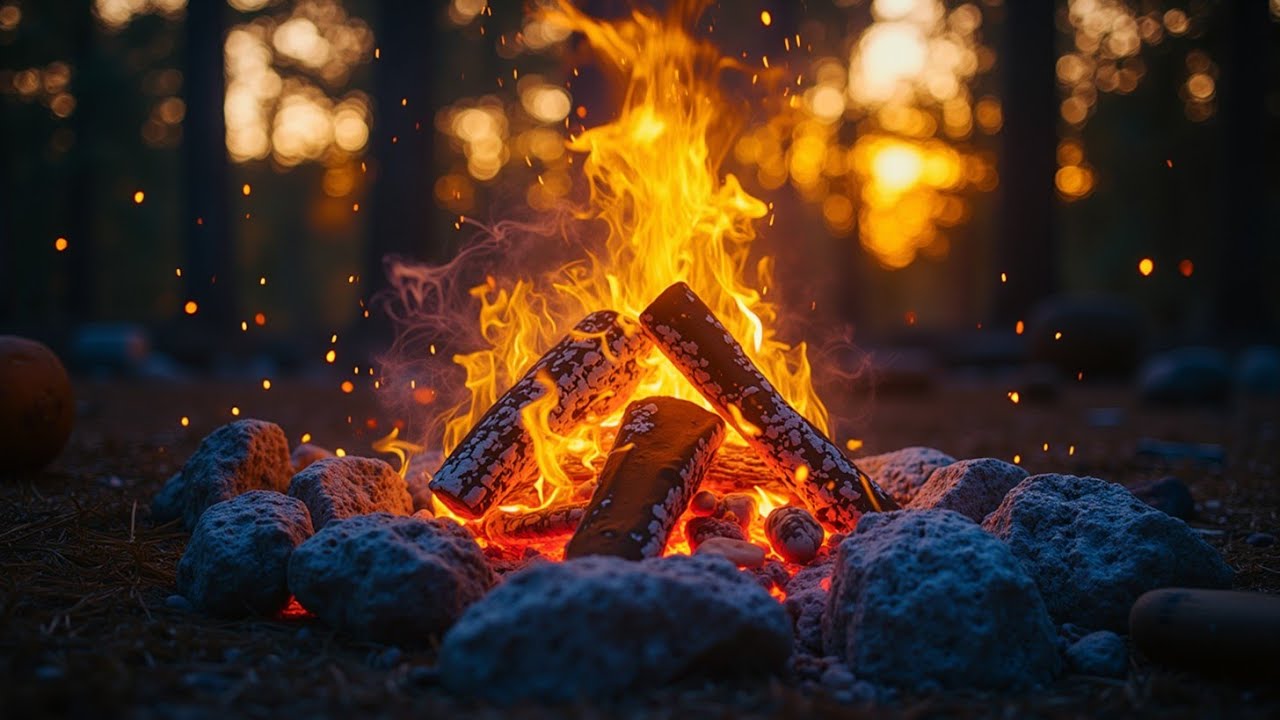 Calming Crackling Fireplace: Authentic ASMR Fire Sounds for Relaxation ...