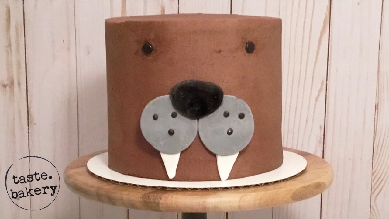 How to Make a Cute Walrus Cake / Walrus Birthday Cake - Easy | TASTE ...