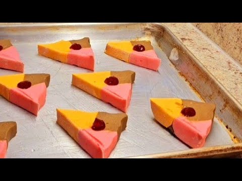 como hacer estas deliciosas galletas de 3 colores - YouTube