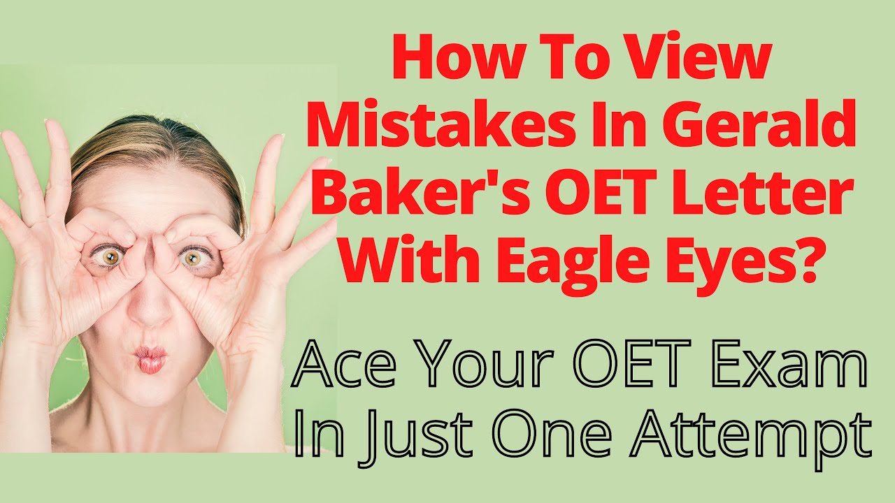 OET Writing Sample For Nurses With Word-by-word OET Letter Correction ...