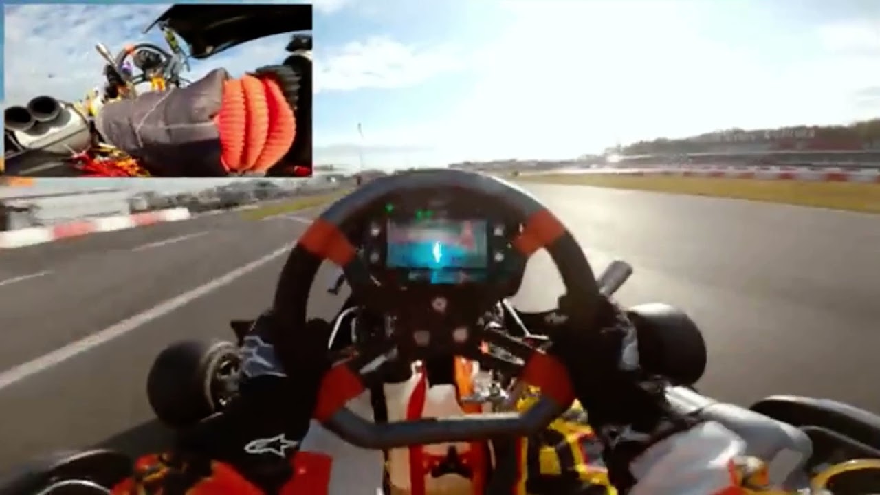 Yuki Tsunoda does a lap around the Lonato kart track... - YouTube