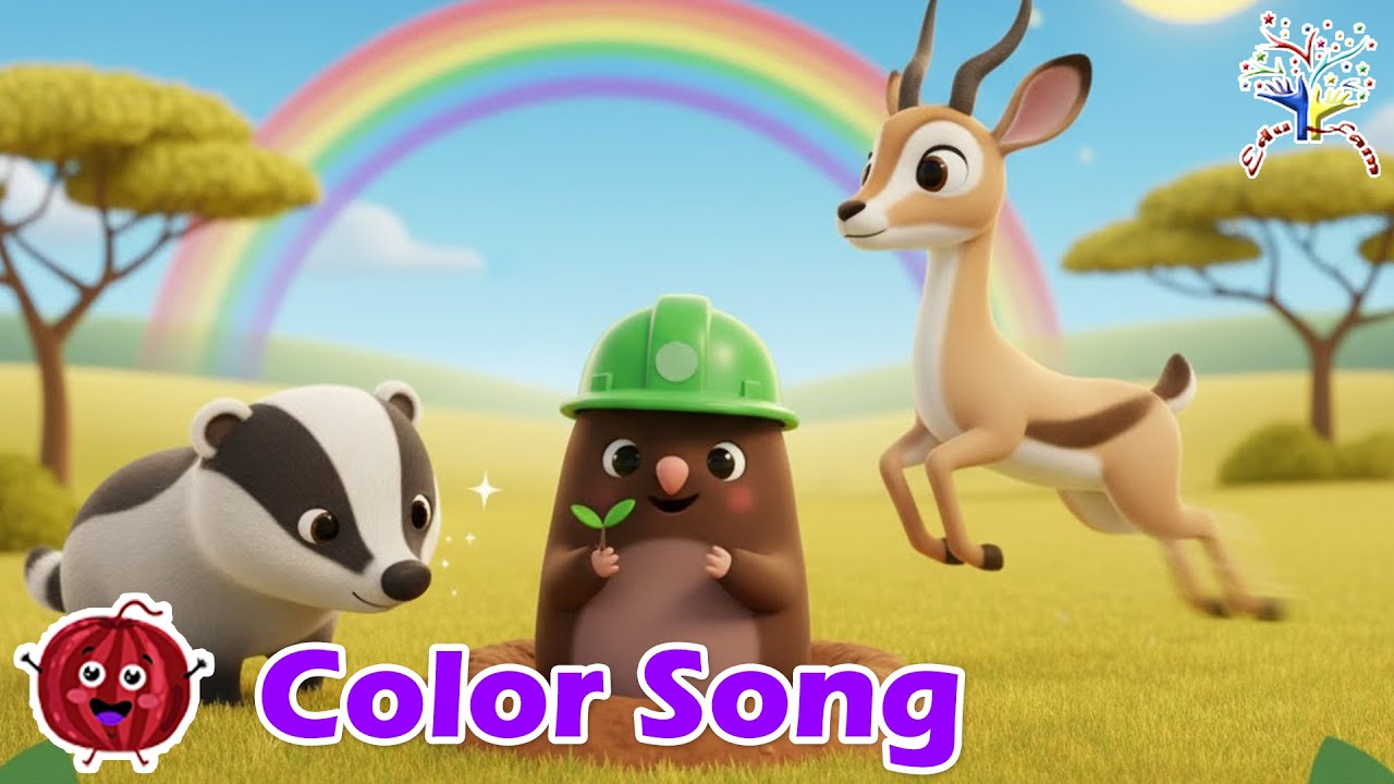 Animal Sounds Song | Mole, Gazelle, and Badger Song! | Edufam Kids Song ...
