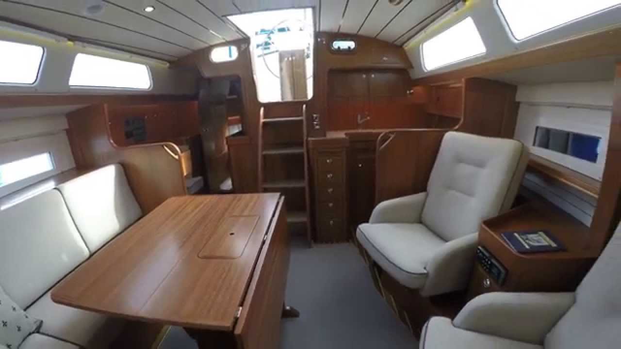 Hallberg-Rassy 40 Mk II interior walk through - YouTube
