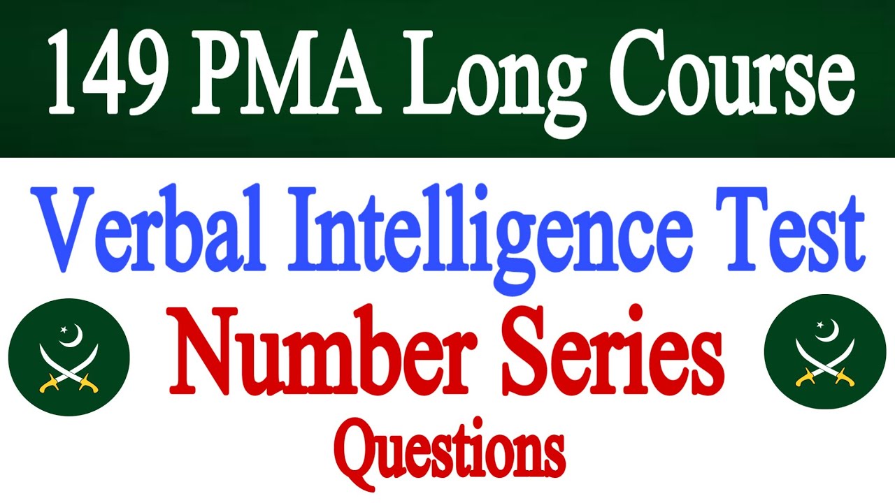 PMA Long Course Verbal Intelligence Test Questions | 149 PMA Long ...