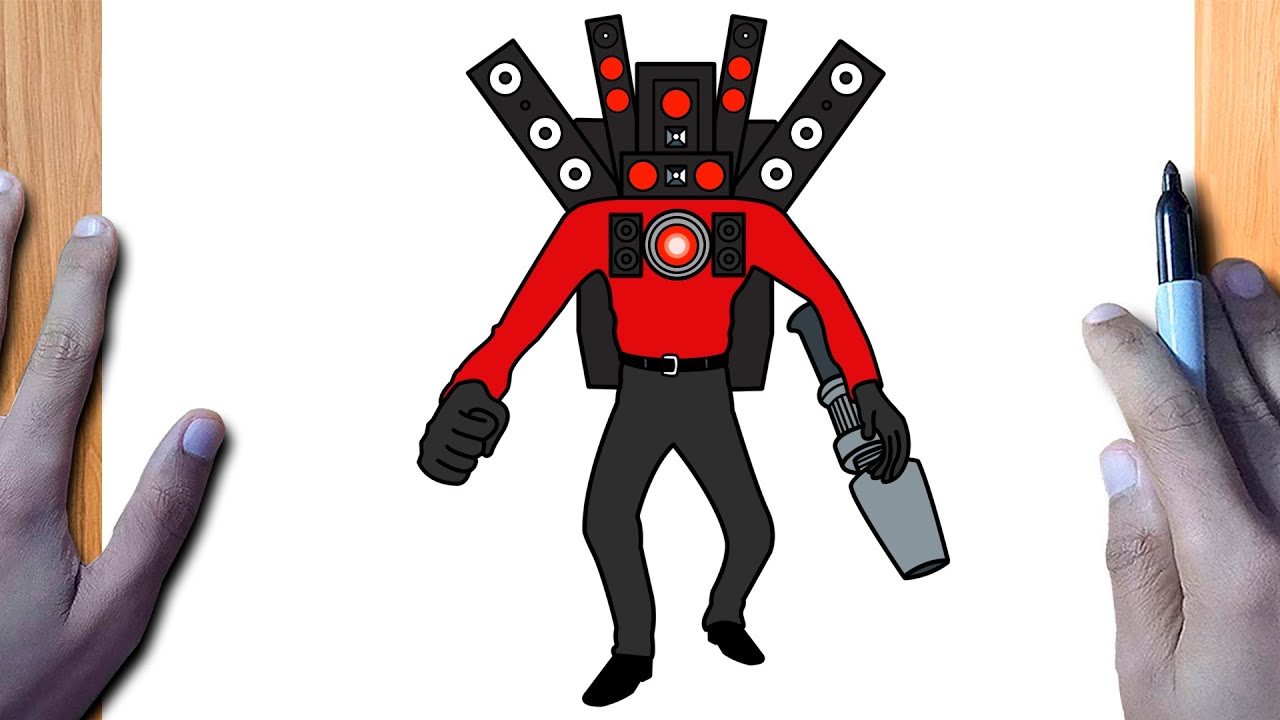 COMO DIBUJAR A TITAN SPEAKERMAN DE SKIBIDI TOILET - YouTube