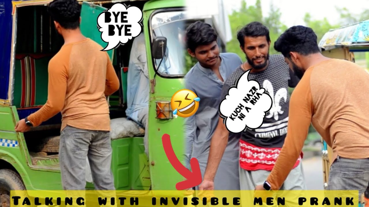 Talking With Invisible Men Prank | By @AJPrank-Com - YouTube