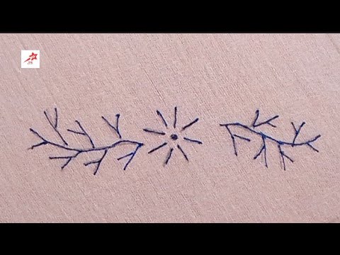 Hand Embroidery Flower Design for beginners. Embroidery design. - YouTube