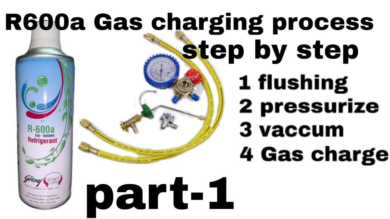 how to charge R600a refrigerant फ्रिज में R600a गैस चार्ज कैसे करें ...