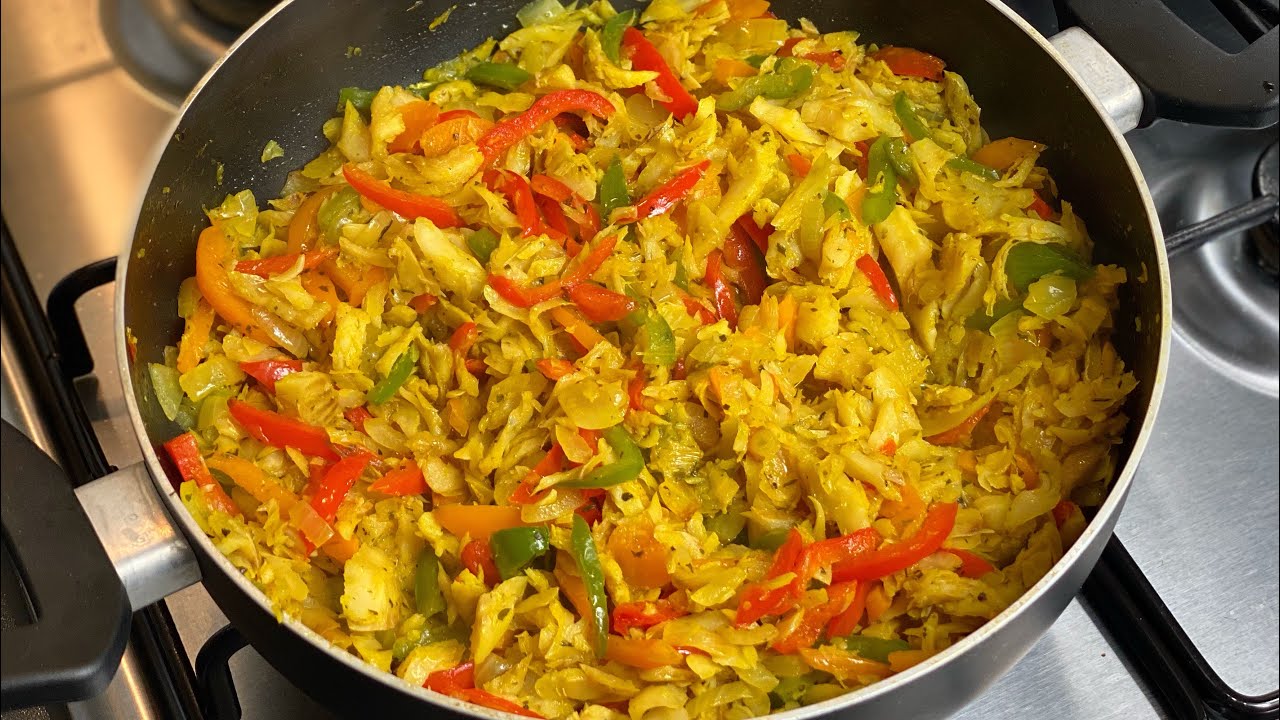 This Recipe will have you hooked! Stewed Saltfish with simple and fresh ...