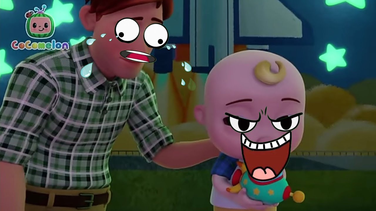 CoComelon papa teaches Jj to calm down cute facial expressions - YouTube