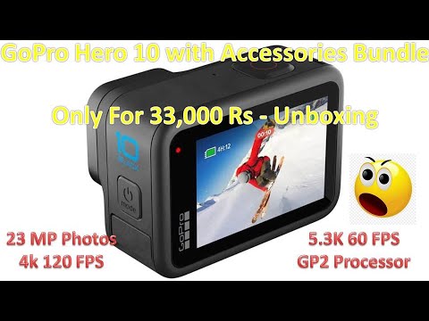 GoPro HERO 10 Accessories Bundle Unboxing | GoPro HERO 10 review ...