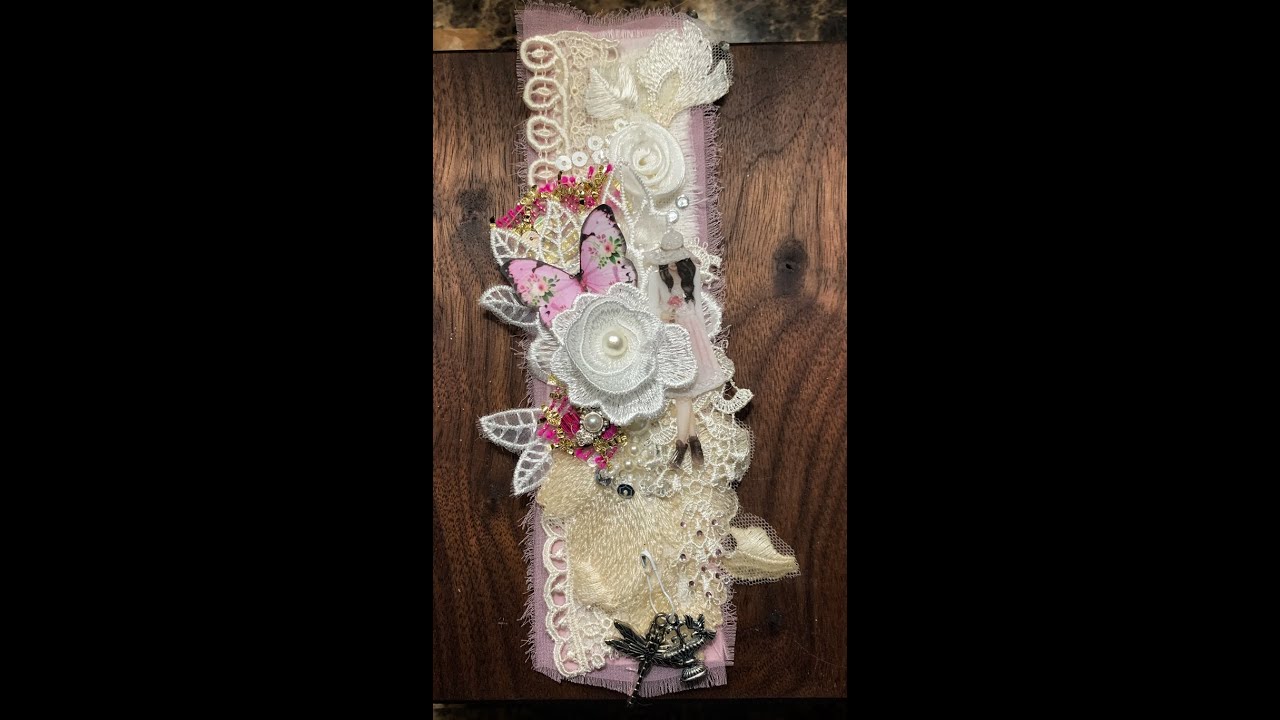 Learn to make Shabby Chic Bookmarks by Refunction Crafts - YouTube