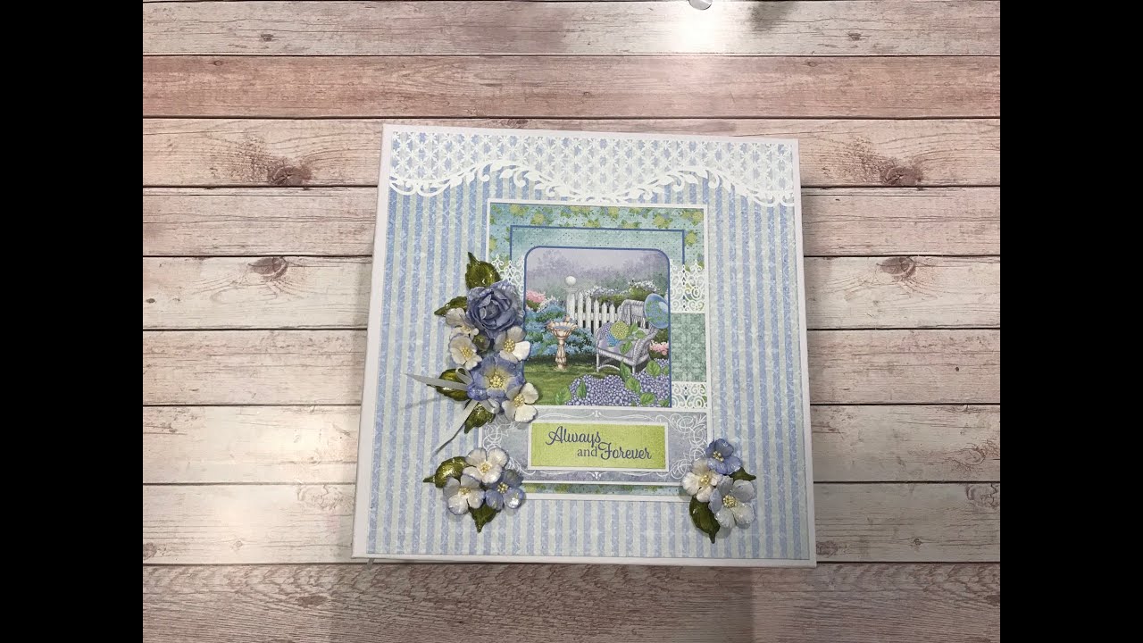 TUTORIAL PART 1 BEGINNER'S COTTAGE GARDEN 8 x 8 ALBUM SHELLIE GEIGLE JS ...