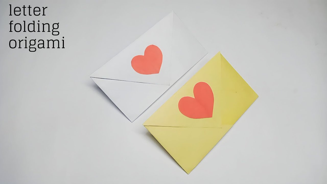 DIY SURPRISE MESSAGE CARD | Letter Folding Origami at Home - YouTube