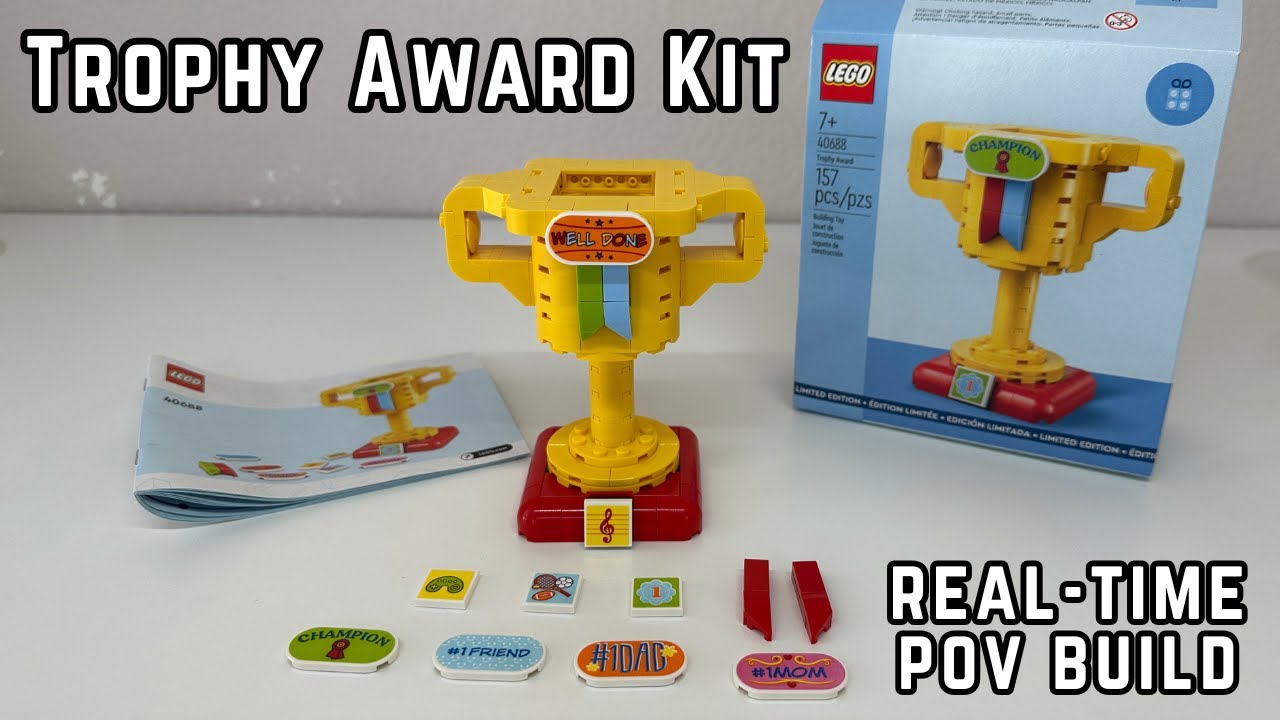 Lego GWP Trophy Award Kit Real Time POV Build Set #40688 - YouTube