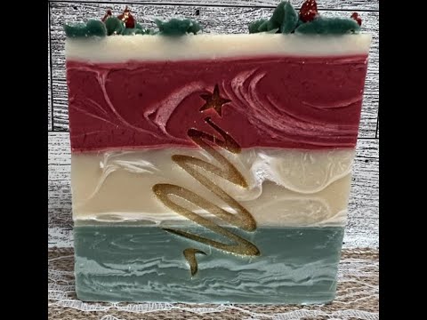 O'Christmas Tree / Bayberry cold process soap - YouTube