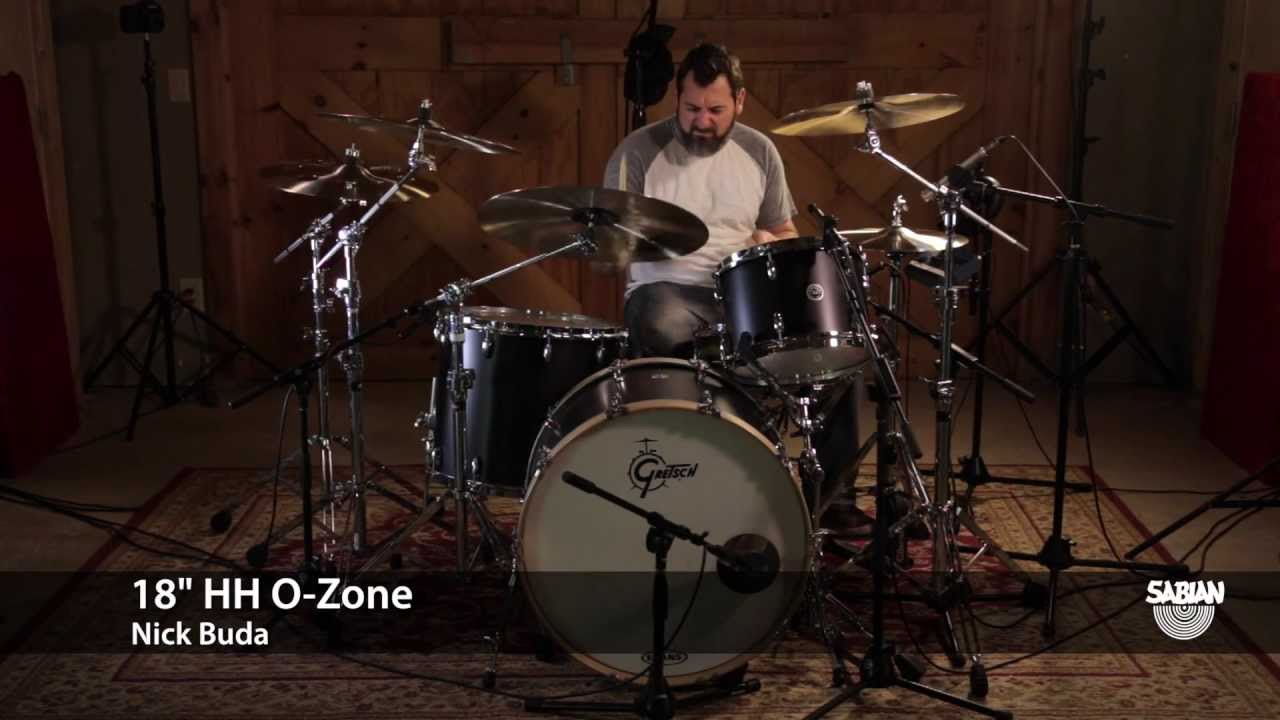 SABIAN 18" HH O-Zone Crash Demo by Nick Buda - YouTube