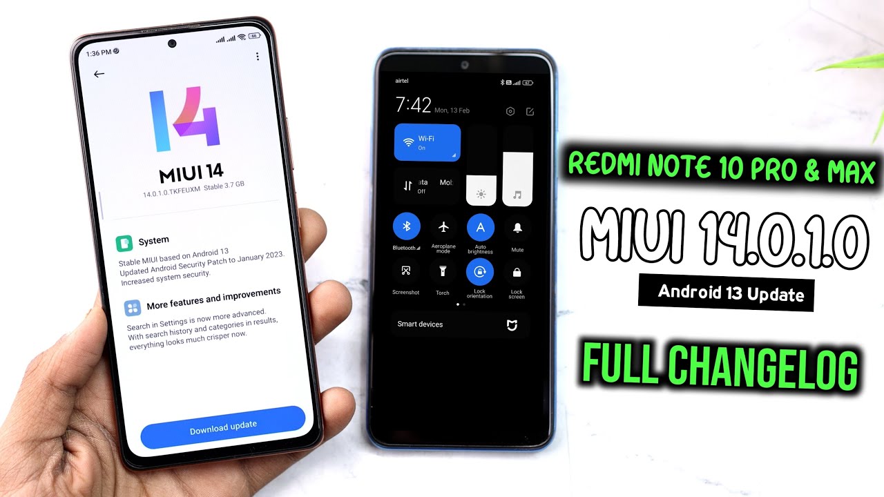 Redmi Note 10 Pro MIUI 14.0.1.0 EU Android 13 Update Full Changelog ...