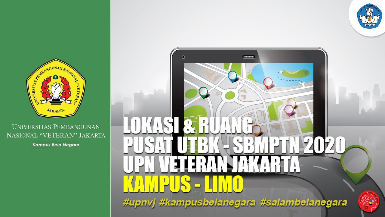 Lokasi & Ruang Pusat UTBK-SBMPTN 2020 UPN Veteran Jakarta Kampus-Limo ...