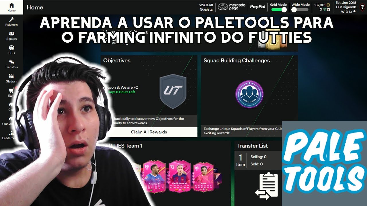 COMO USAR O PALETOOLS DE MANEIRA BEM SIMPLES PRO FARMING INFINITO DE ...
